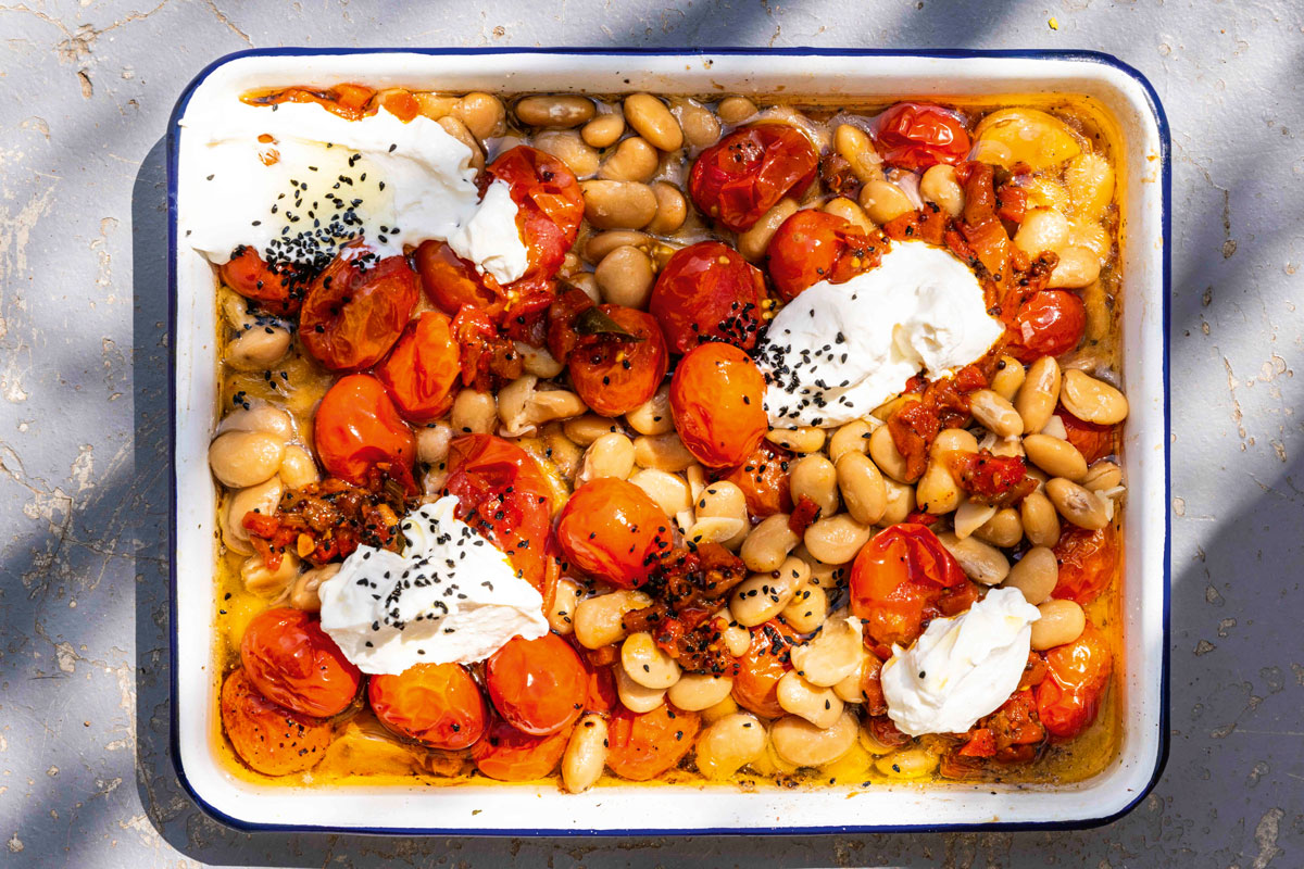 Butter beans with confit tomatoes | Woolworths TASTE