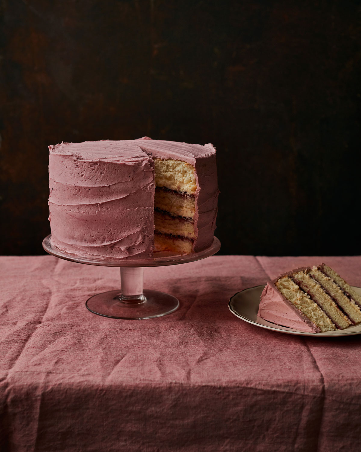 Champagne-and-blackcurrant celebration cake | Woolworths TASTE